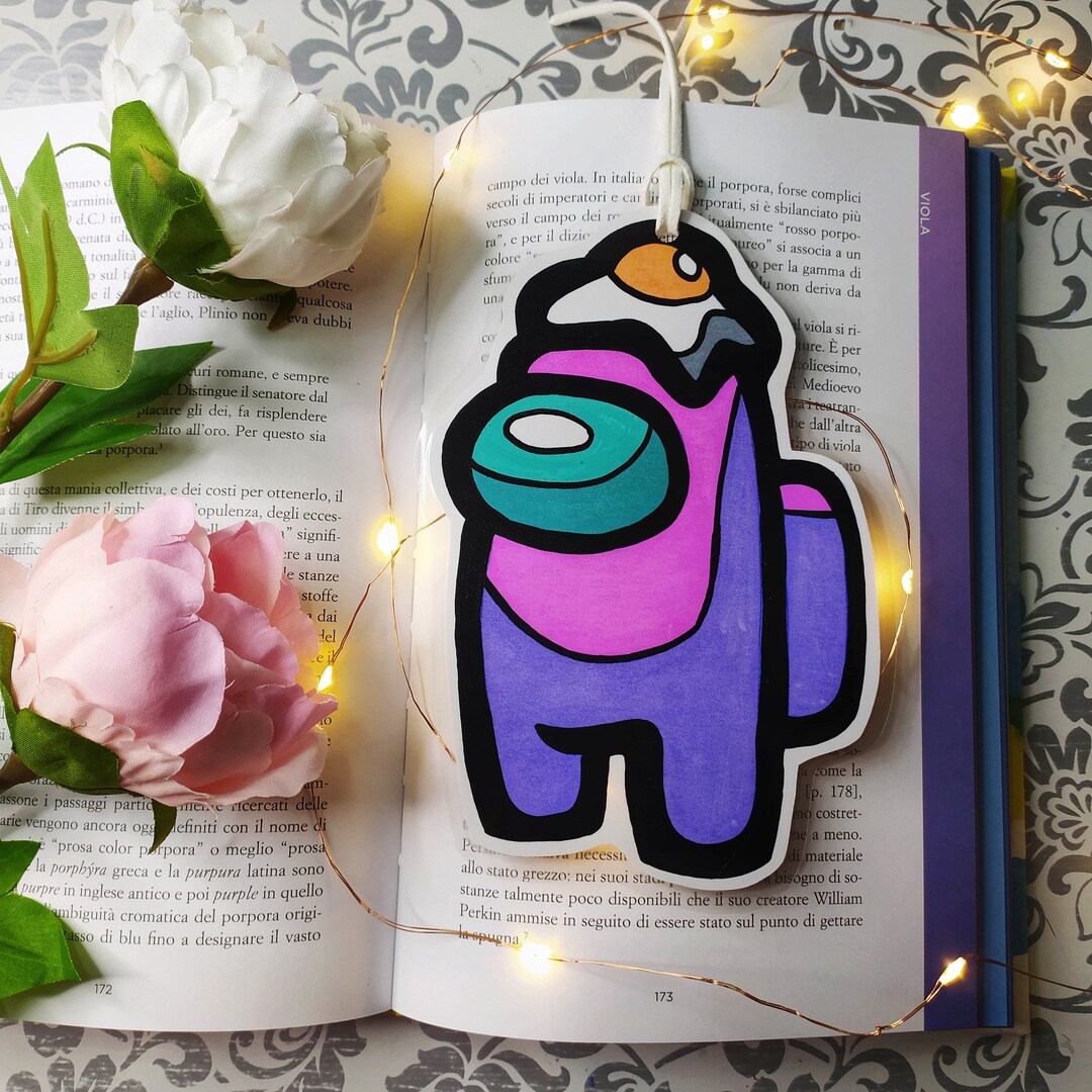 Among Us Bookmark, Hand Drawn, Videogames - Etsy
