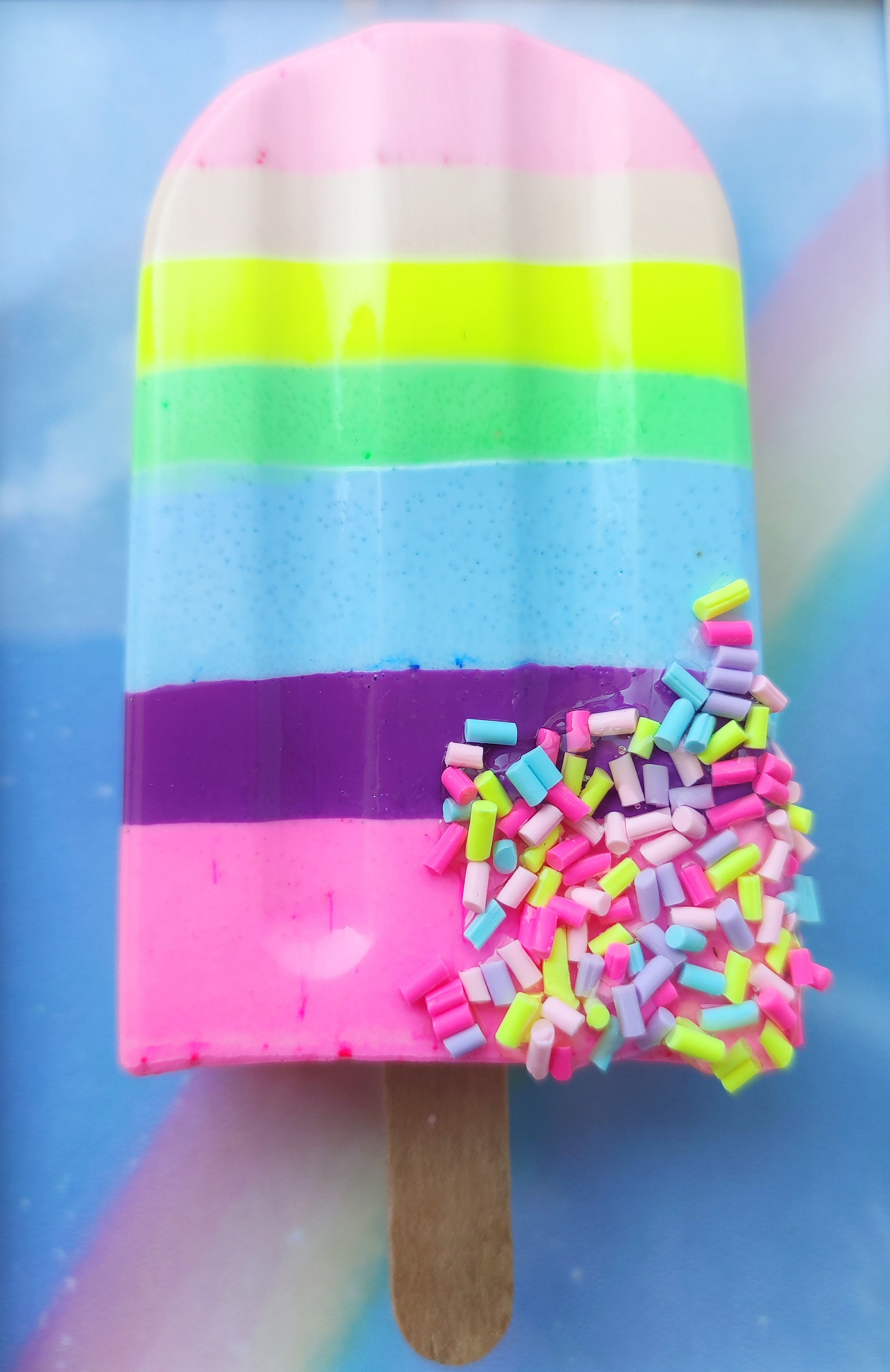 Rainbow Popsicle, Pride Month, Lgbtq Art, Lgbtq Flag, Popart Sculpture ...