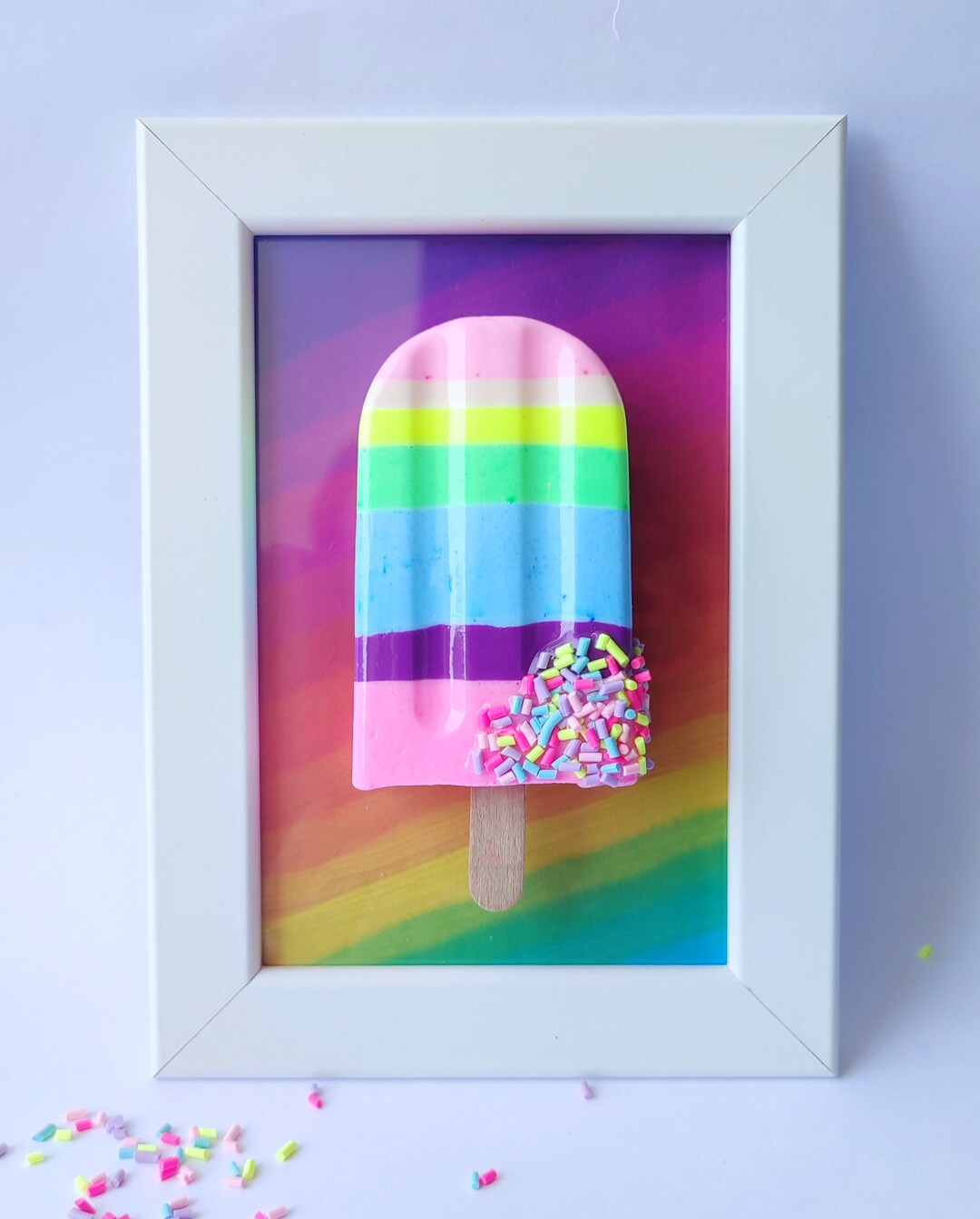Rainbow Popsicle, Pride Month, Lgbtq Art, Lgbtq Flag, Popart Sculpture ...