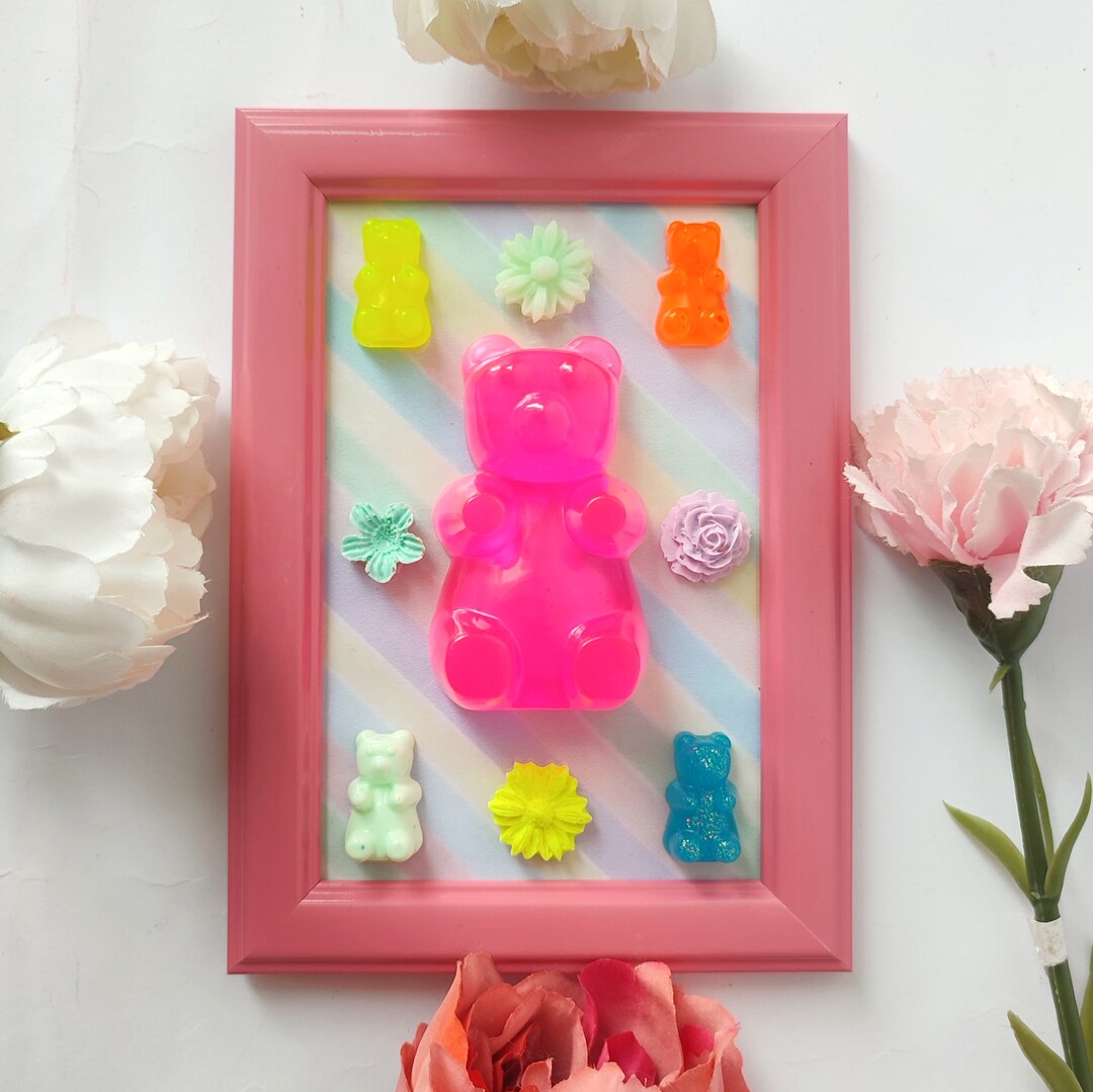 Gummy Bears, Pop Art Painting, Home Decoration, Candy Wall Art, Epoxy ...