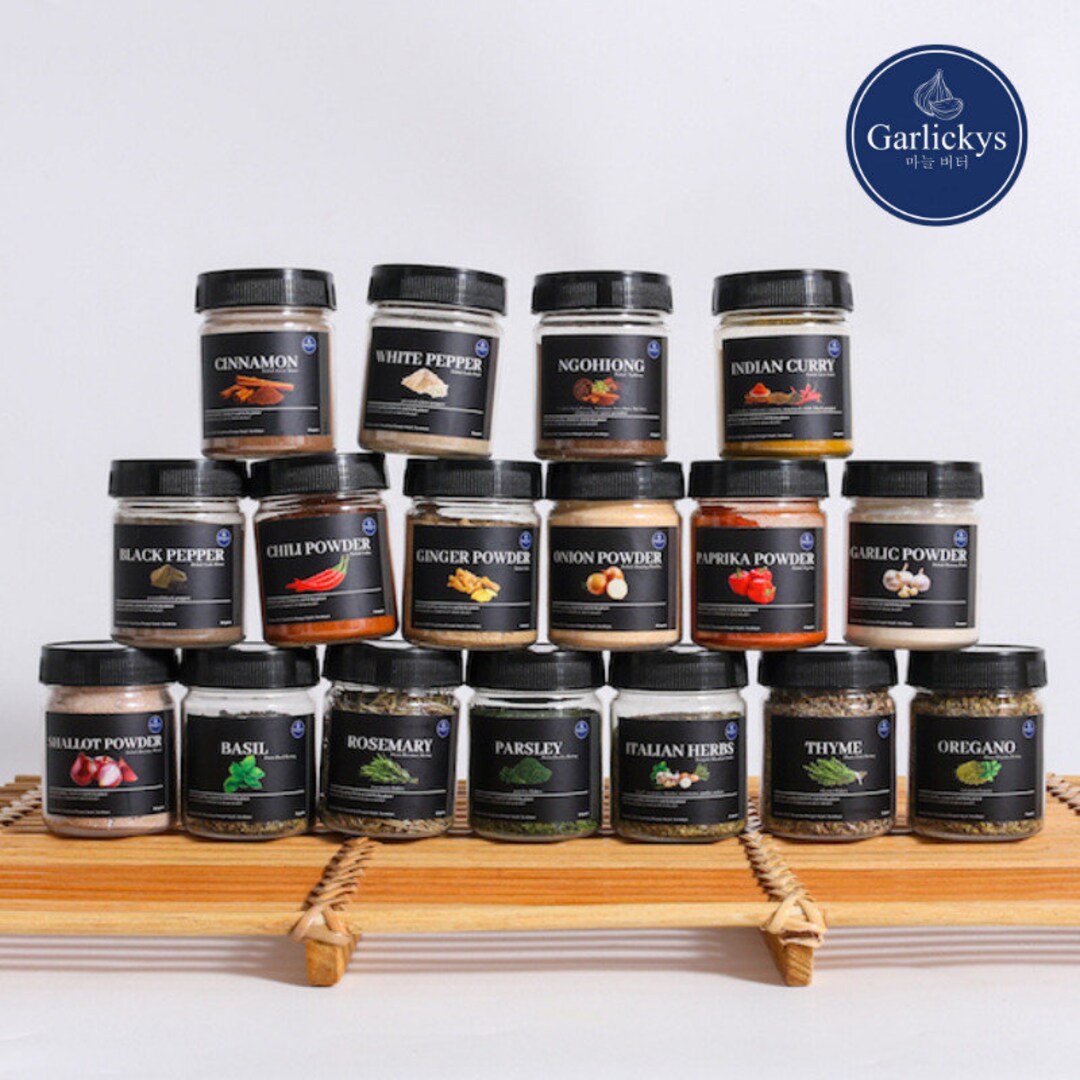 23 Bottles Complete Package of Herb Spices Seasoning Garlickys Premium ...