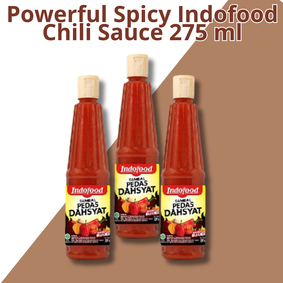 1 Bottle Powerful Spicy Indofood Chili Sauce 275 Ml Indonesian Hot ...