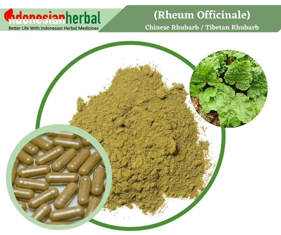 Capsule of Chinese Rhubarb / Tibetan Rhubarb rheum Officinale 600mg ...