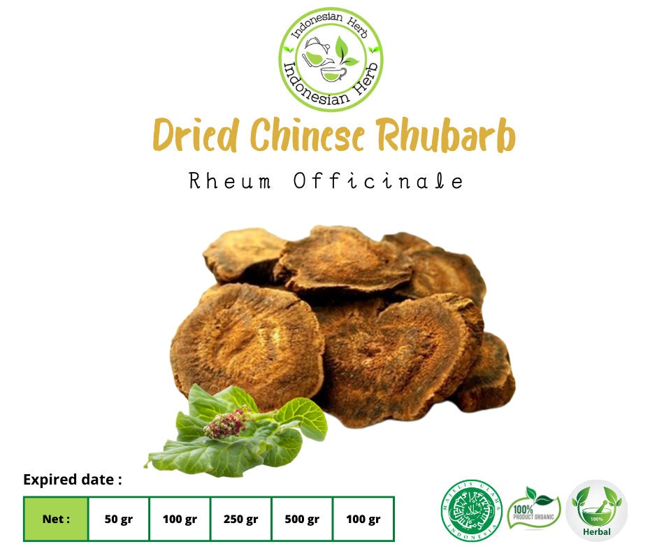 Dried Chinese Rhubarb / Rheum Officinale Organic Herb Spices | Etsy