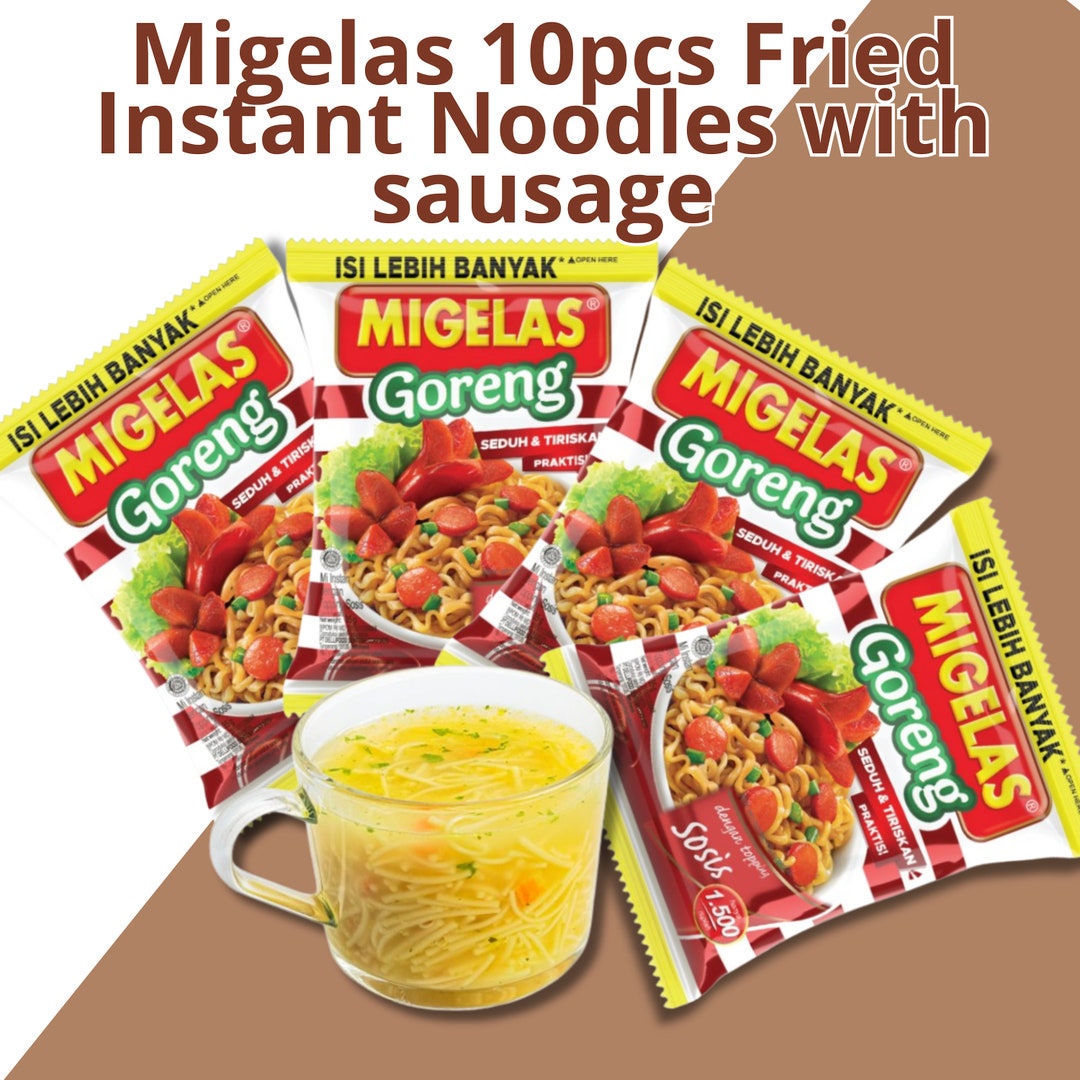 Migelas 10pcs Fried Instant Noodles With Sausage Free Shipping - Etsy UK