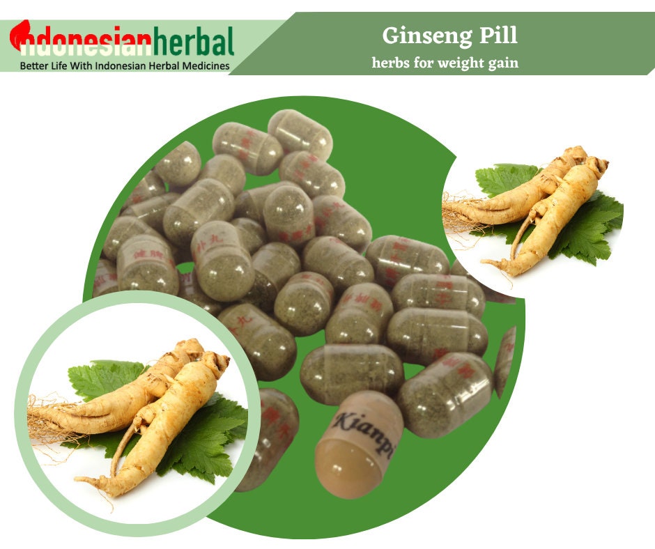 GINSENG PILLS Traditional Herbs for Weight Gain Fresh Natural Herbs ...