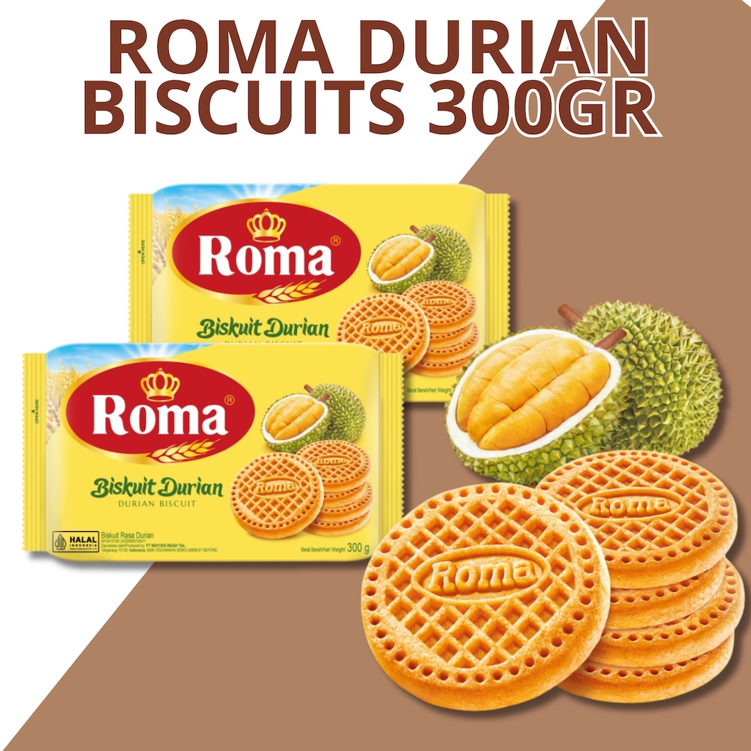 Roma Durian Biscuits 300gr Indonesian Biscuits Free Shipping - Etsy