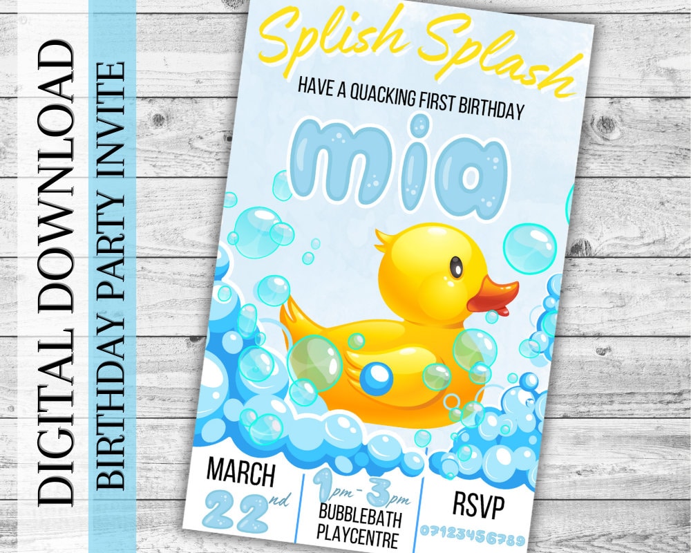 Have A Quacking First Birthday Party Pack. Splish Splash - Etsy