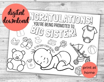 Congratulations You're Going to Be A Big Brother. New Baby | Etsy