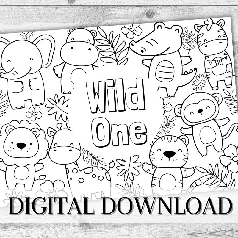 Wild One Printables - Etsy