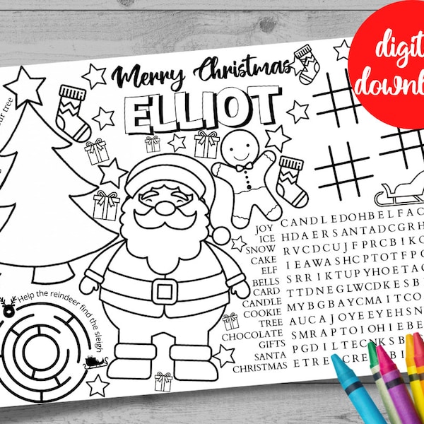 Xmas Card Placemats - Etsy UK