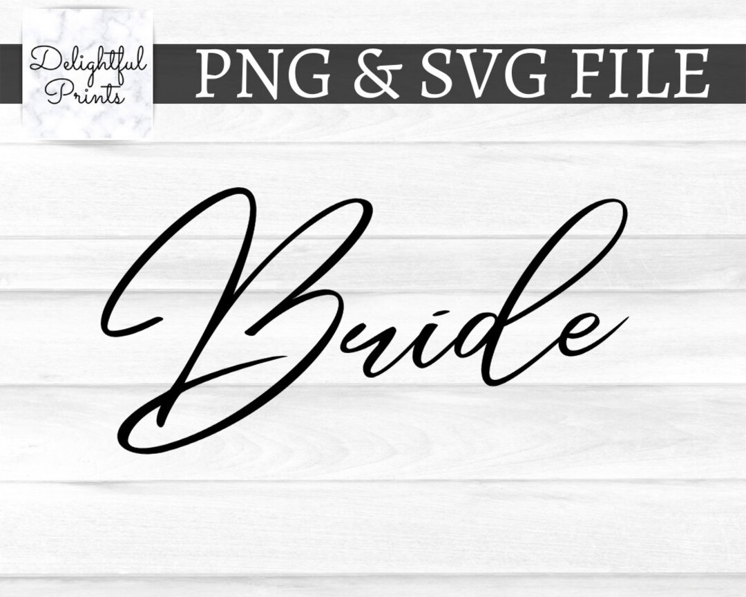 Bride PNG and SVG Monogram. Love. Marriage. Digital Wedding Logo ...