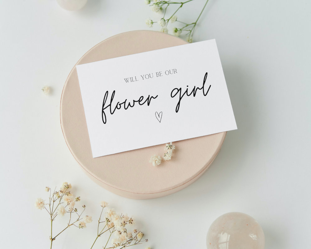Ask Flower Girl Proposal DIGITAL Card. Will You Be Our Flower - Etsy