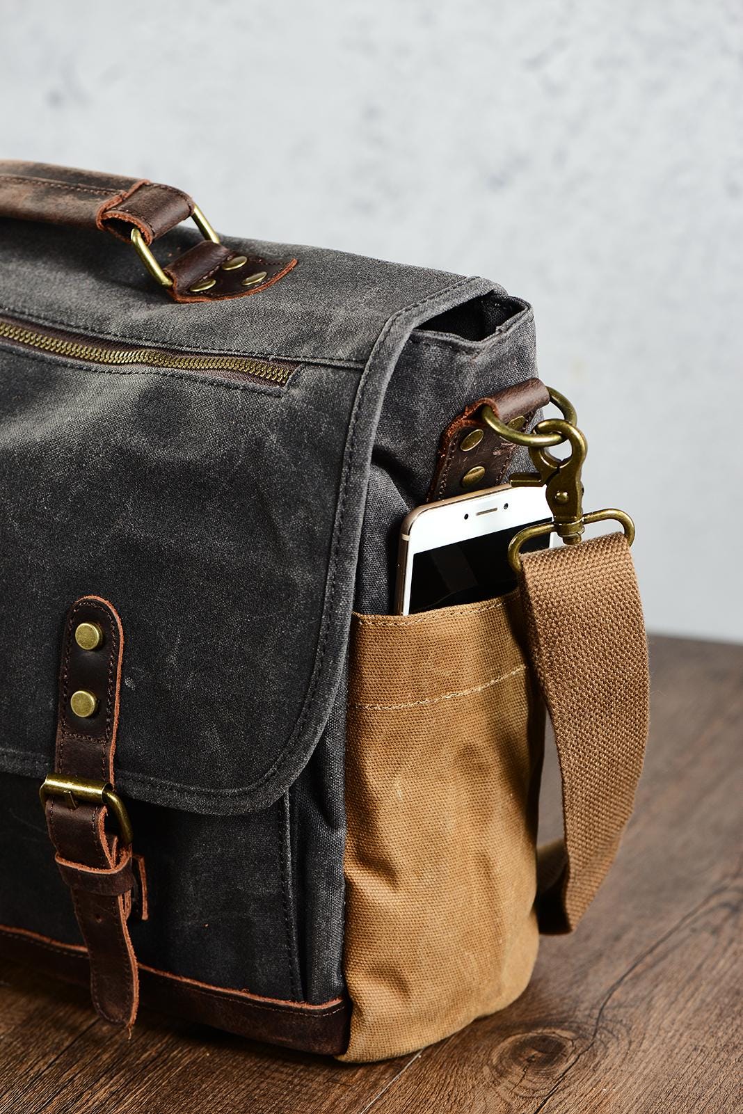 Custom Work Messenger Bag for College, 16 Inch Laptop Bag,water ...