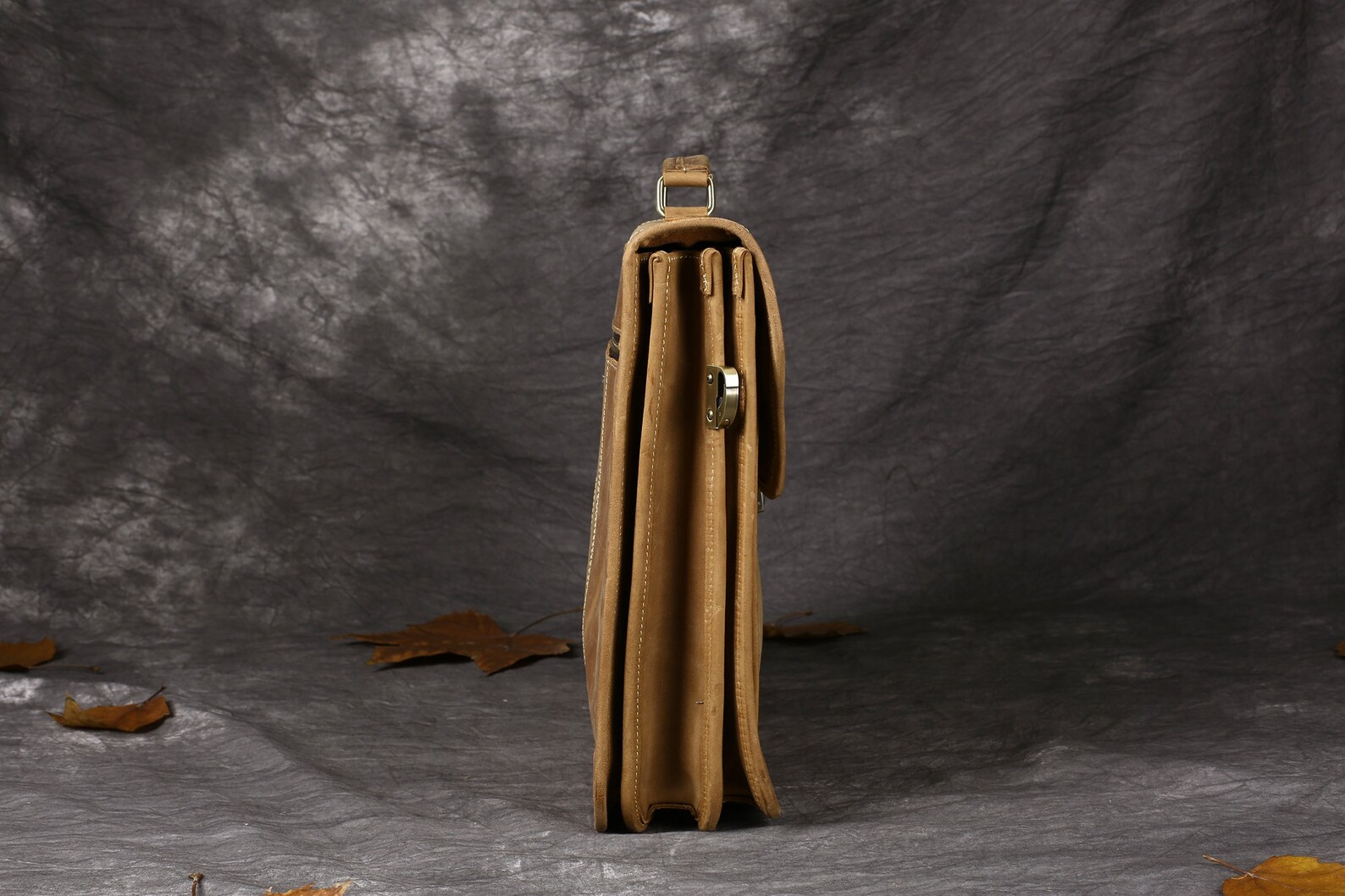 Full Grain Leather Briefcase Personalized Leather Briefcase - Etsy