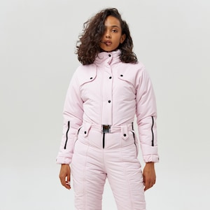 Blush Pink Membrana Water Proof Ski Suit Pink Snowsuit for Women Warm ...