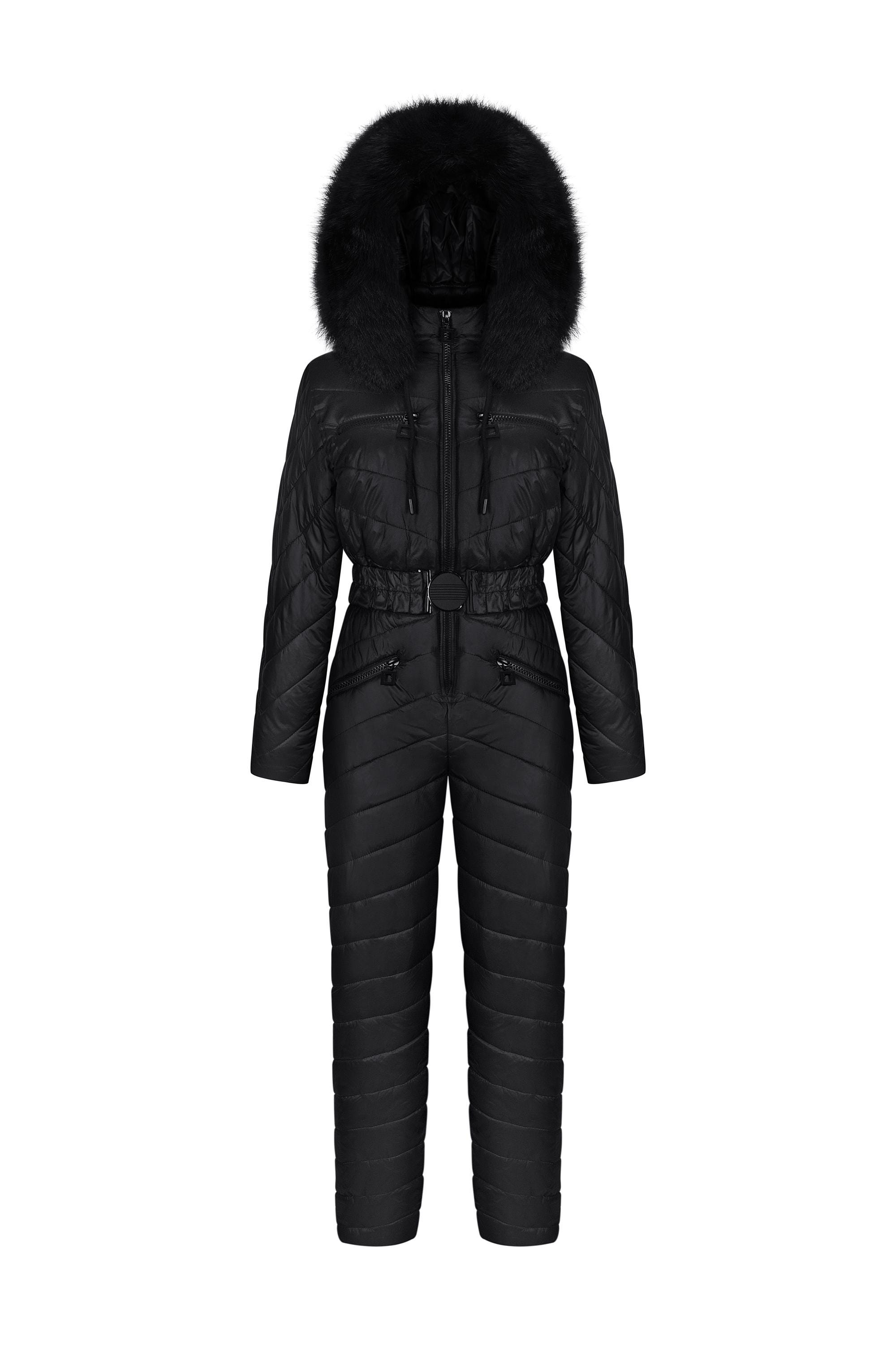 Black Ski Suit Snow Suit for Women Ski Suit for Woman Black Winter Snow ...