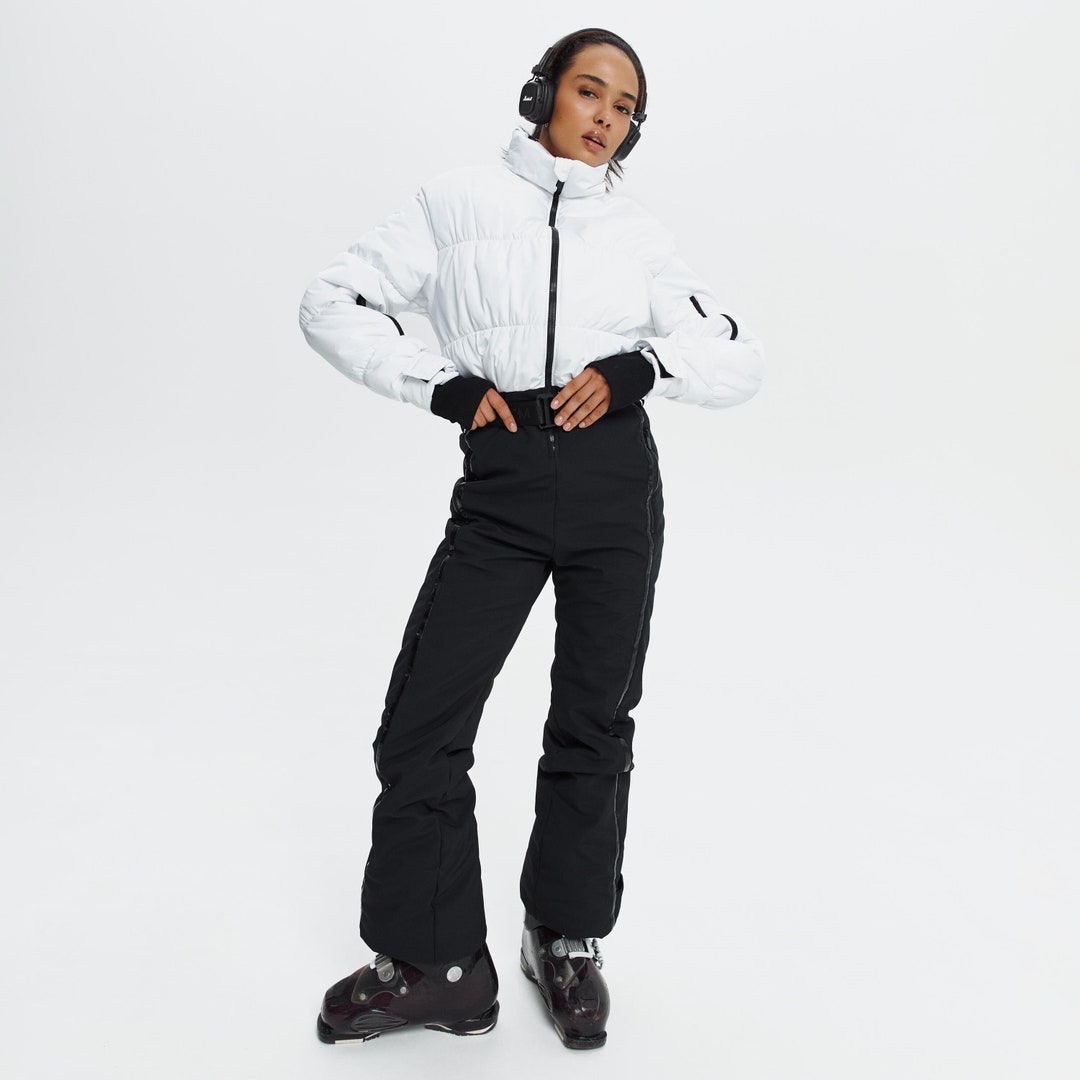 Ski Suit Woman Skisuit Ski Jumpsuit Women White Ski Suit Ski Outfit One ...
