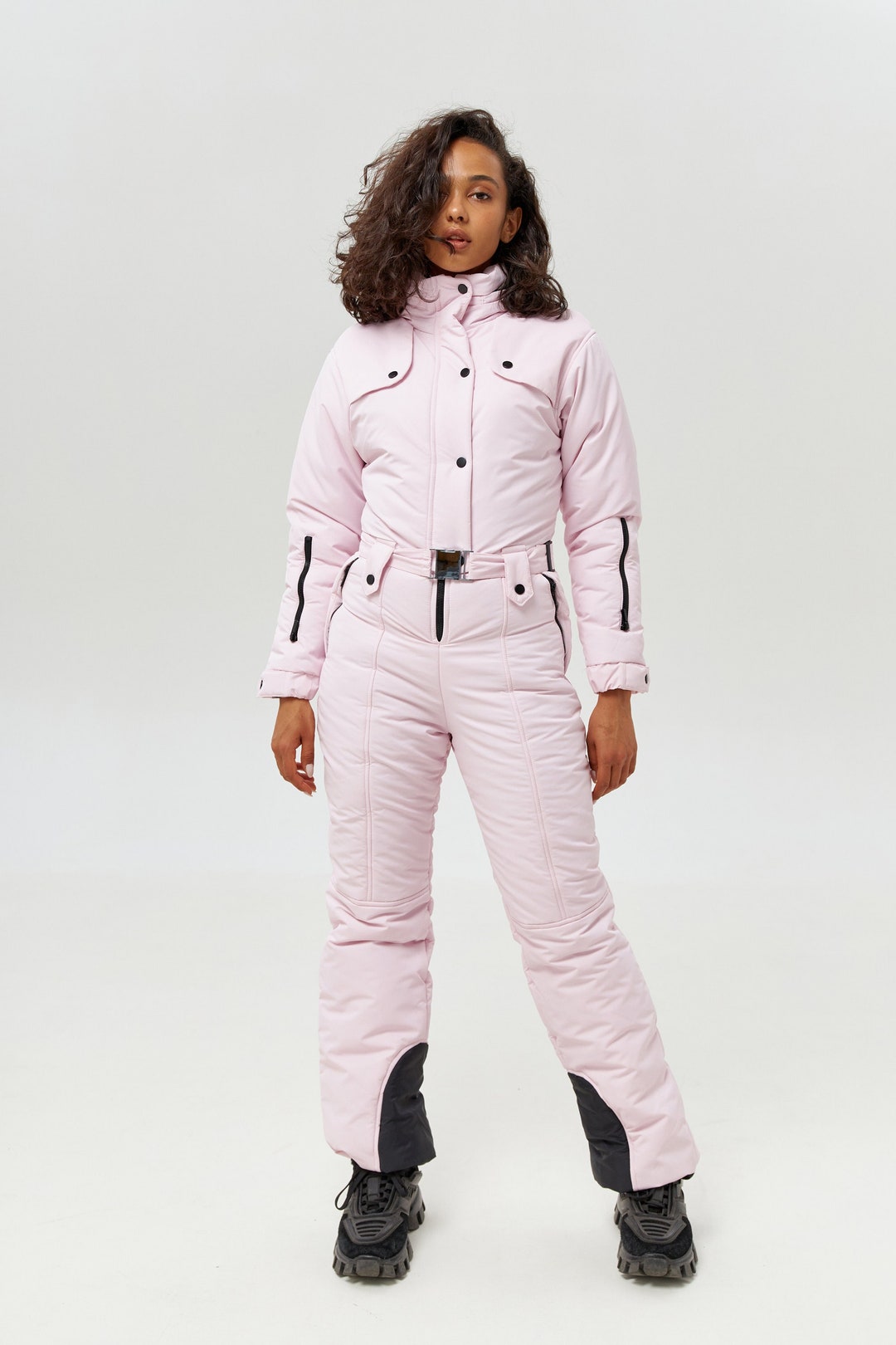 Blush Pink Membrana Water Proof Ski Suit Pink Snowsuit for Women Warm ...