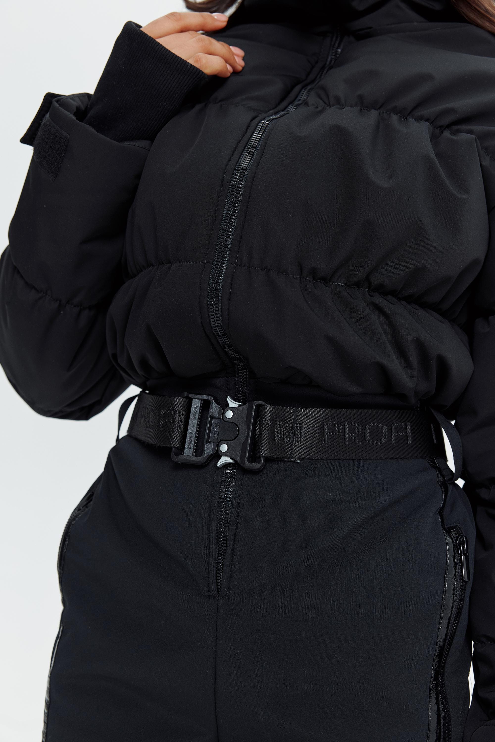 Womens Snowsuit Black Ski Jumpsuit Warm Winter Jumpsuit Winter ...