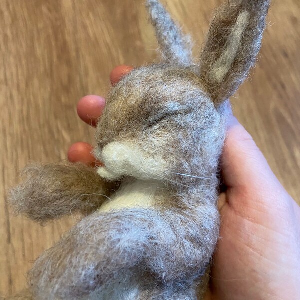 Needle Felted Rabbit - Etsy