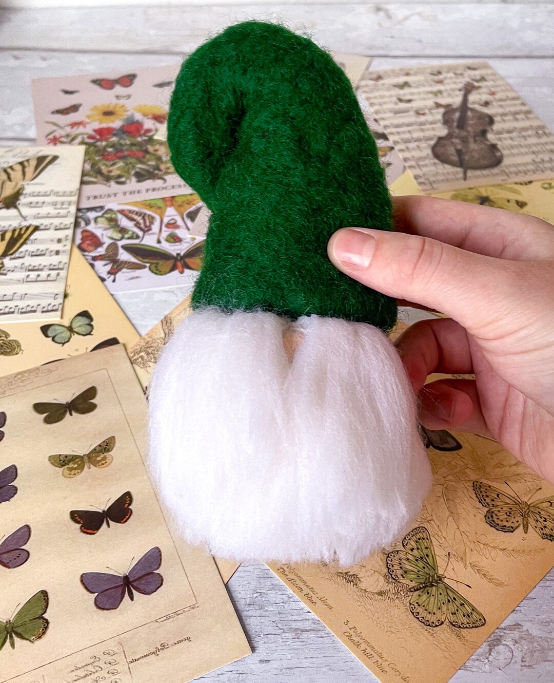 Needle Felted Christmas Gonk/ Christmas Decoration - Etsy
