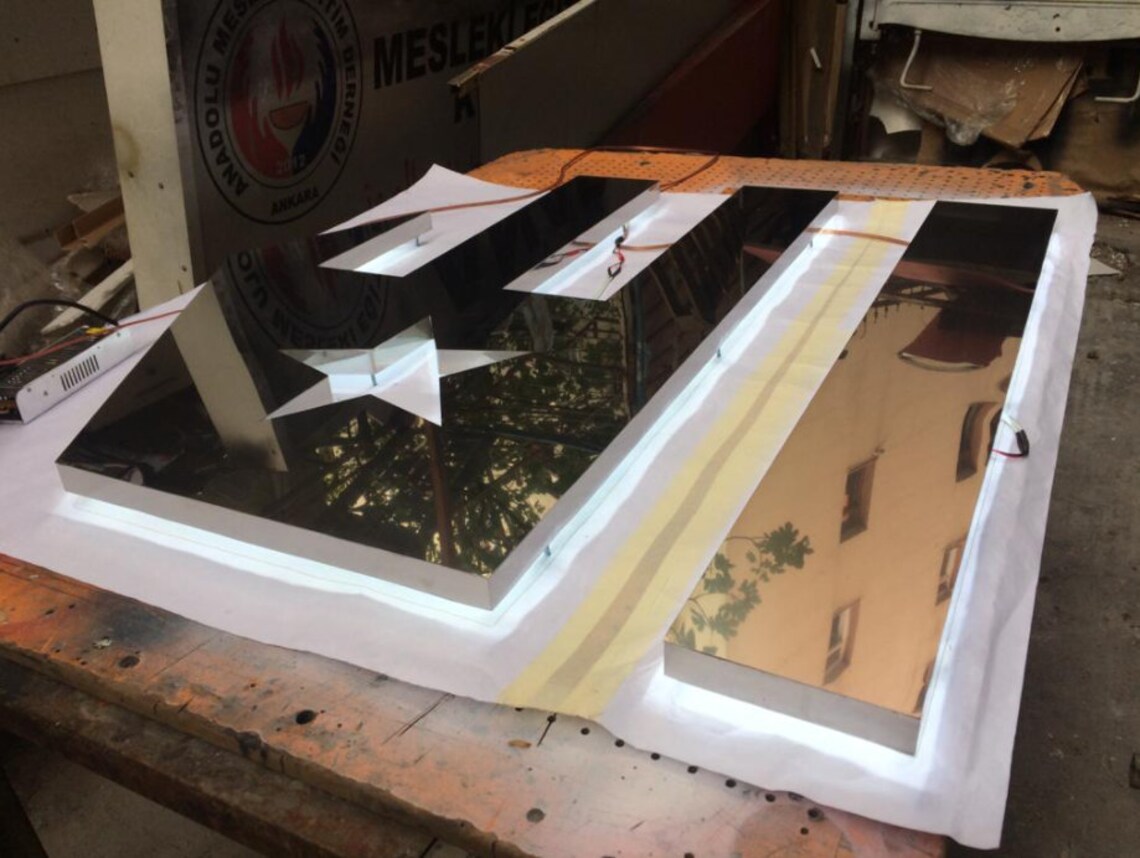 LED Light Logo and Letters Custom Backlit Sign Sign for | Etsy