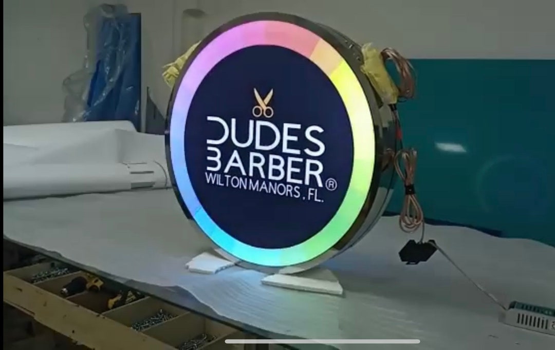 Sign for Business, Backlit Sign, Custom Display Sign, Double-sided ...