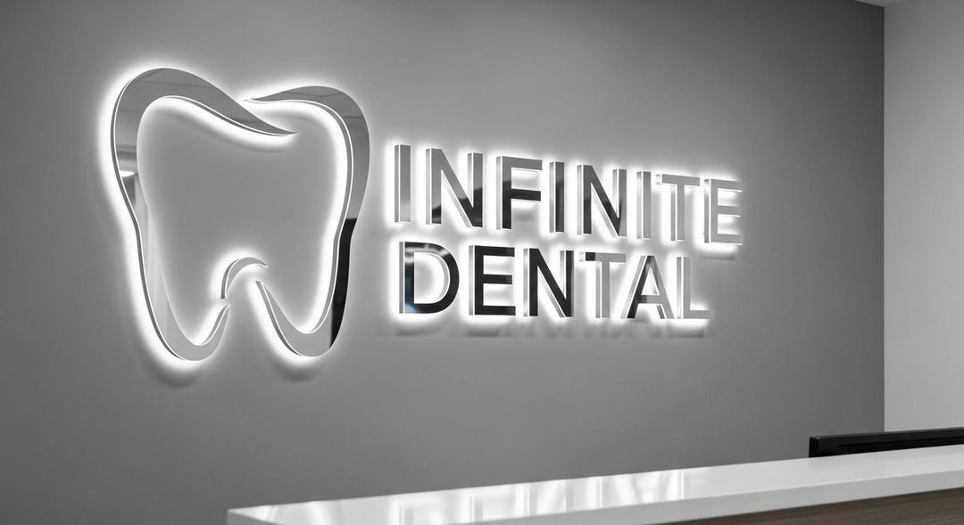 Custom Halo Led Wall Logo, 3D Custom Led Sign, Illuminated Logo Sign ...