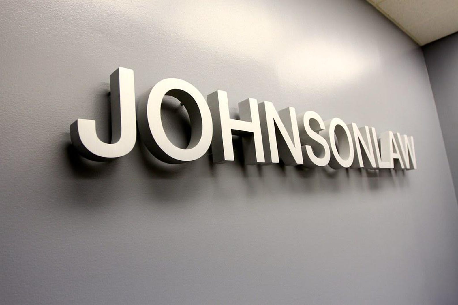 Custom 3D Stainless Steel Logo Sign - Office Metal Signage - Etsy