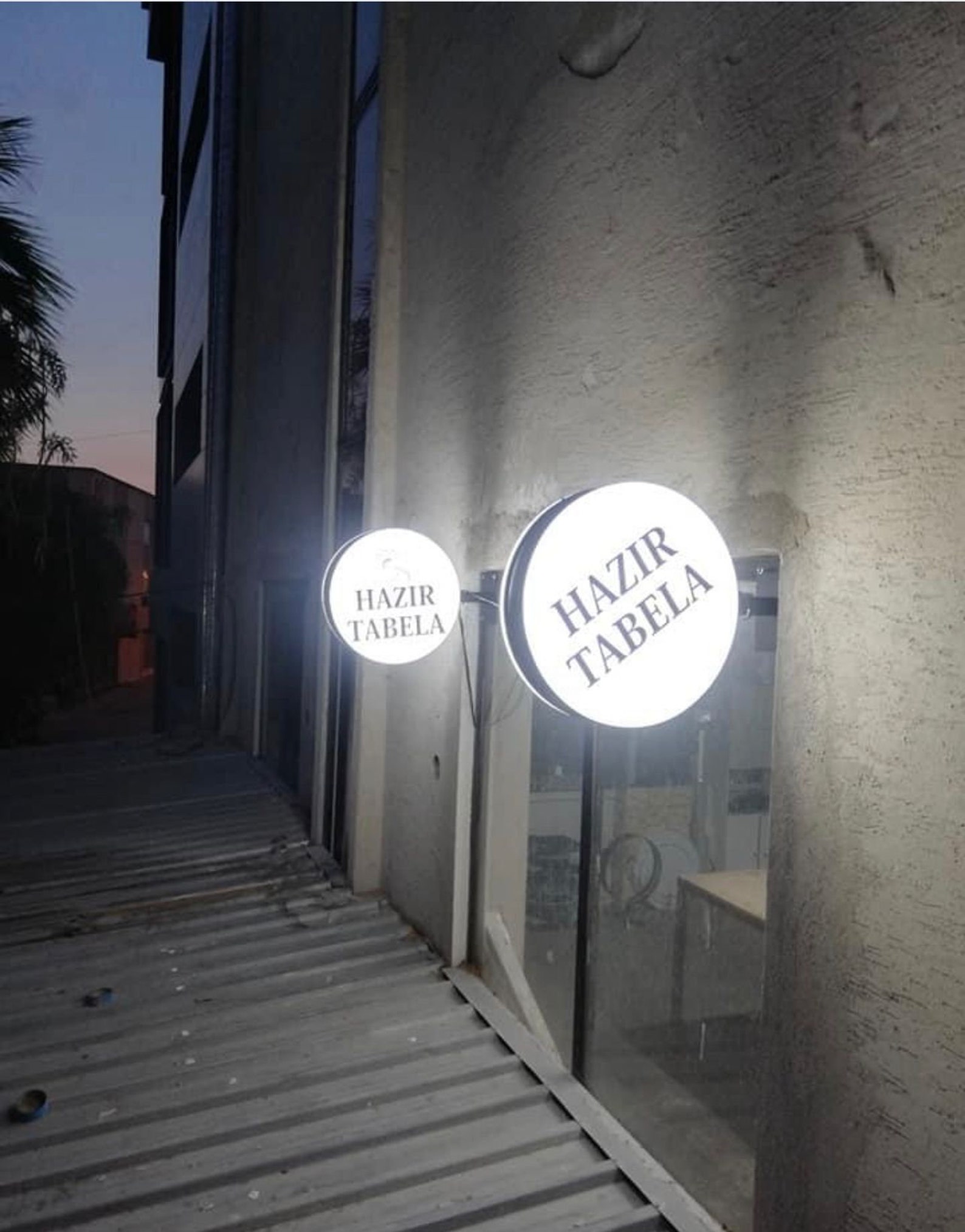 Custom Exterior Illuminated Sign Wall Mounted LED Double - Etsy