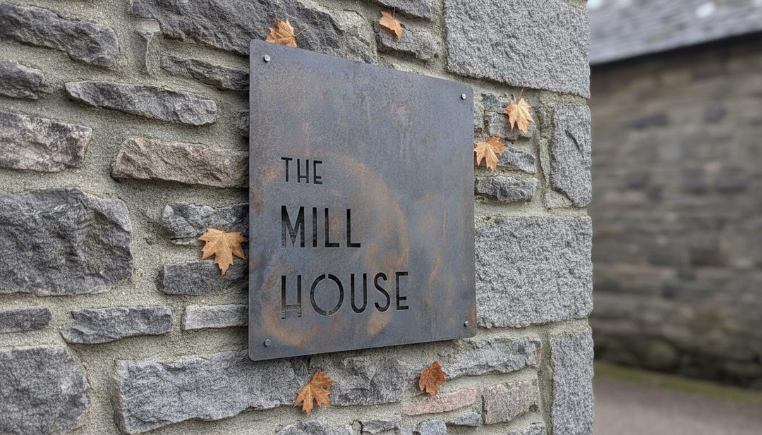 Custom Raw Metal Sign, Corten Steel Sign, Custom Business Logo, Custom ...