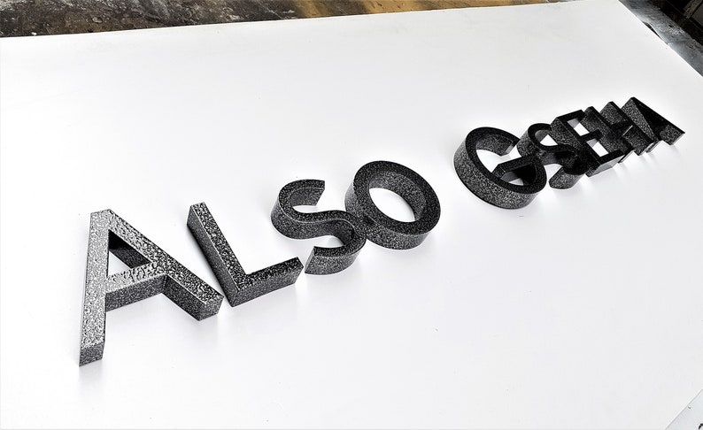 Channel Letter Sign Aluminum Forged Letter Custom Laser Cut | Etsy