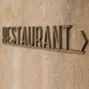 Custom Metal Sign, Laser Cut Metal Sign, Metal Logo Sign With Raised 3D ...