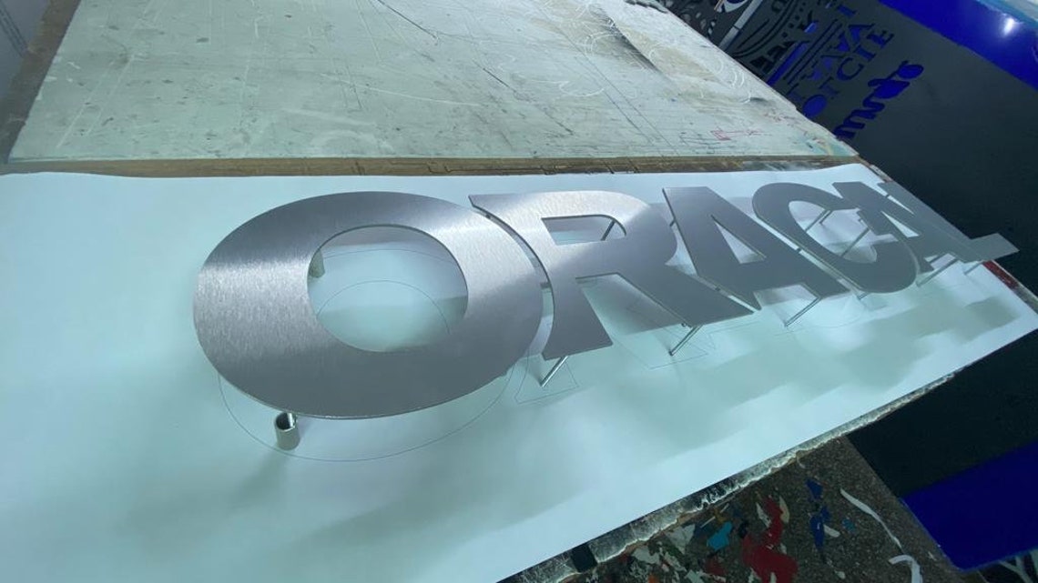 Reception Signage Logo Sign Brushed Silver Brushed Gold - Etsy