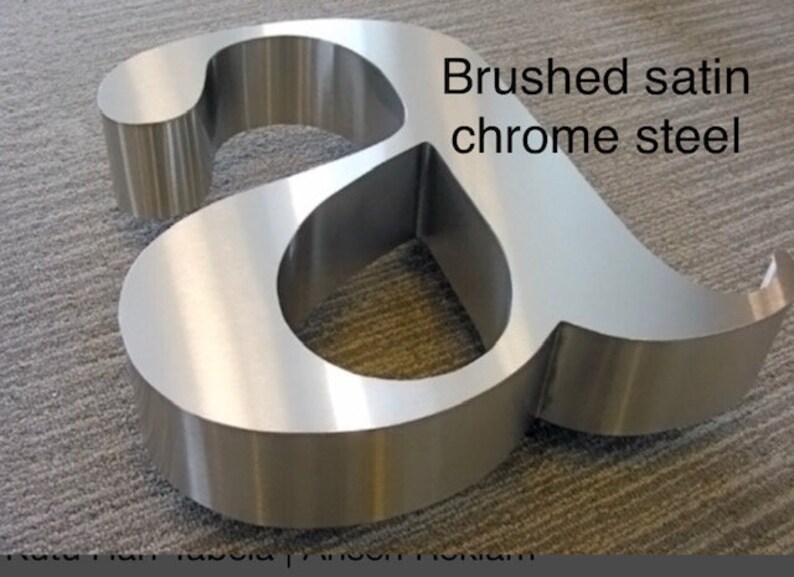 Laser Cut Metal 3D Logo Sign: Custom Business Signage, 3D Metal Signage ...