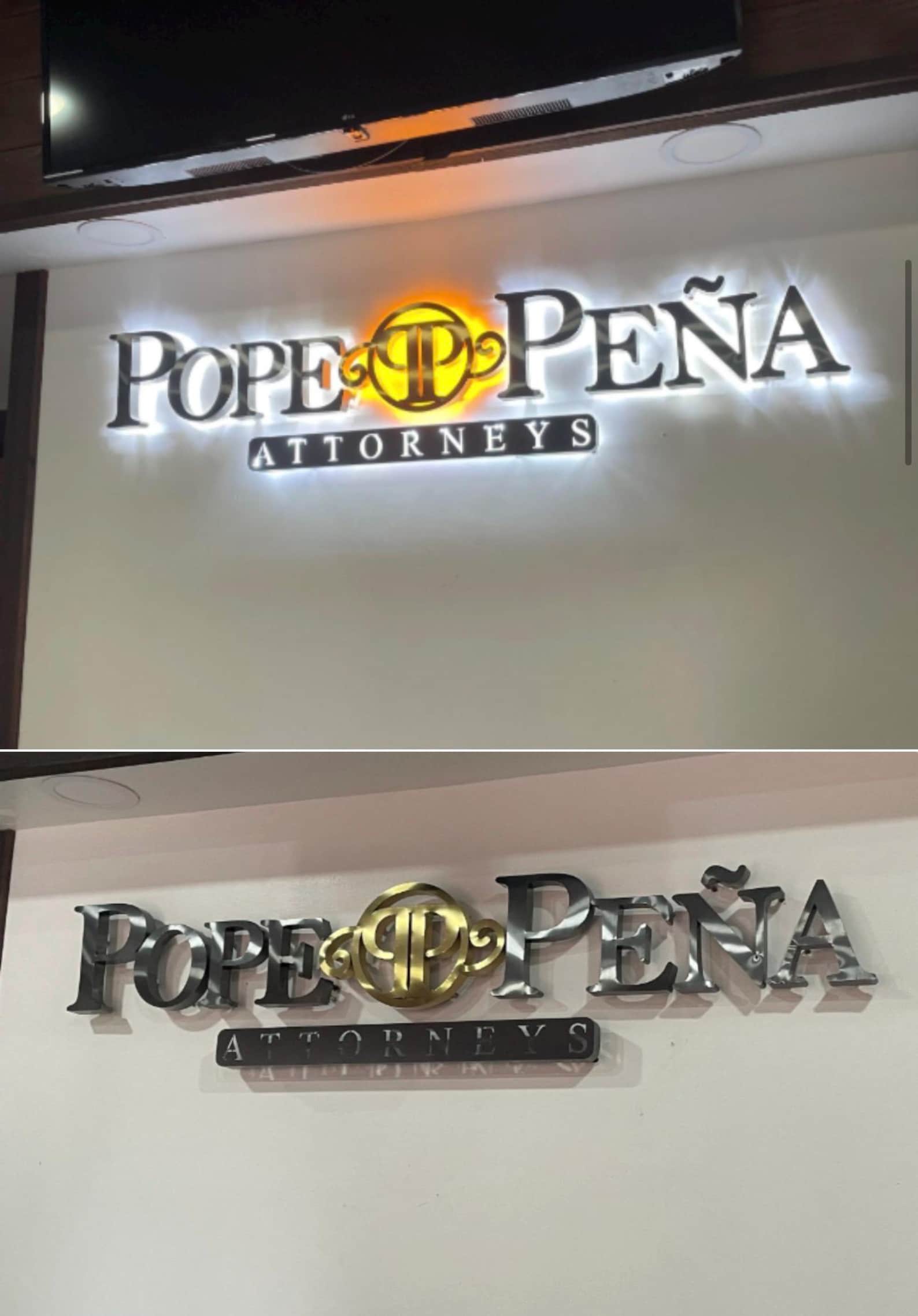 Custom Halo Led Wall Logo, 3D Custom Led Sign, Illuminated Logo Sign ...