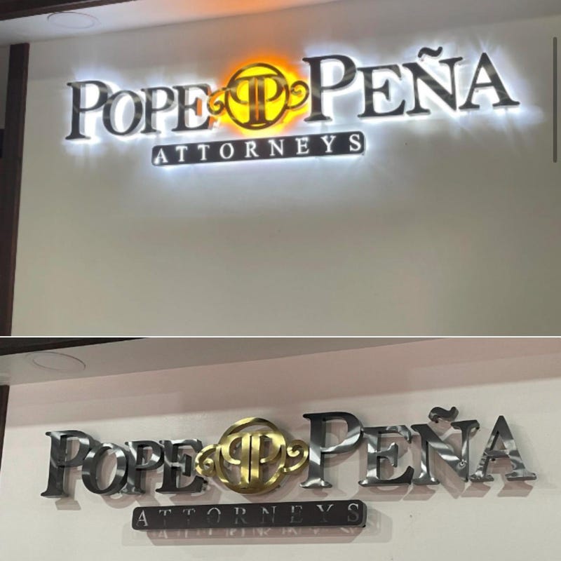 Illuminated Office Logo - Etsy