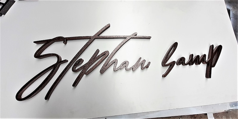 Custom Laser Cut Logo Copper Forged Letter Business Letter | Etsy