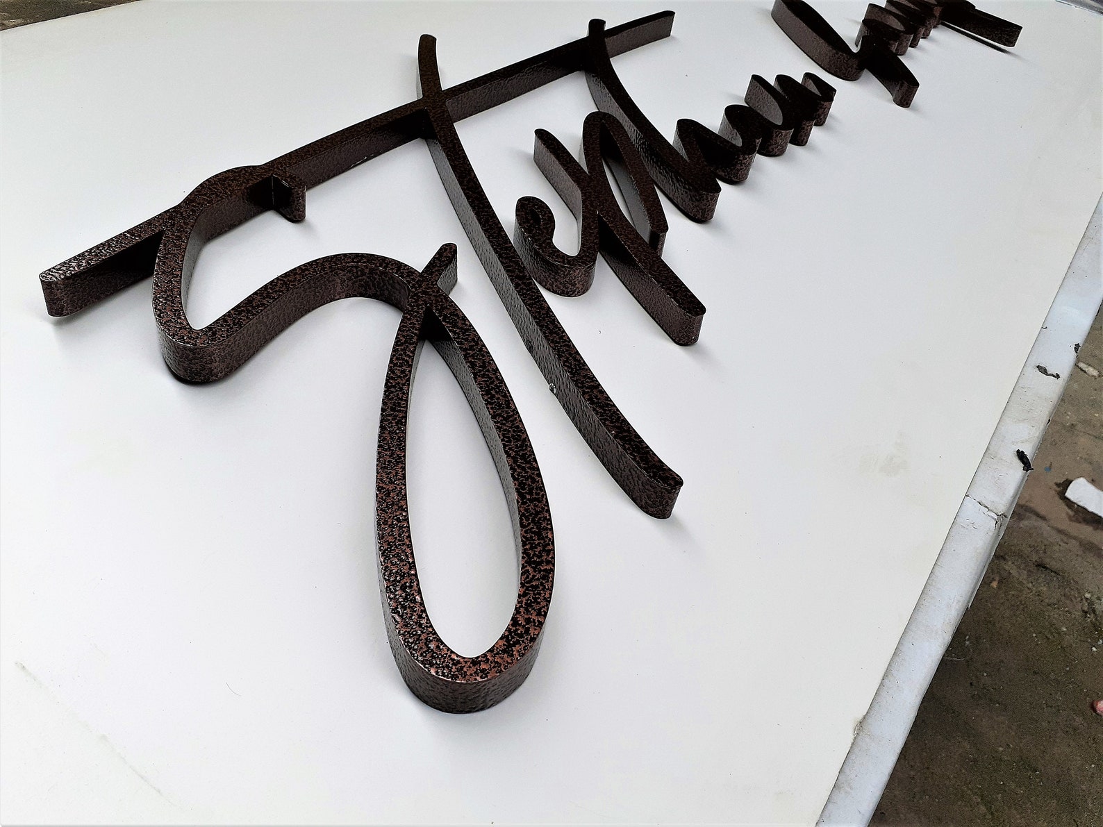 Custom Laser Cut Logo Copper Forged Letter Business Letter - Etsy