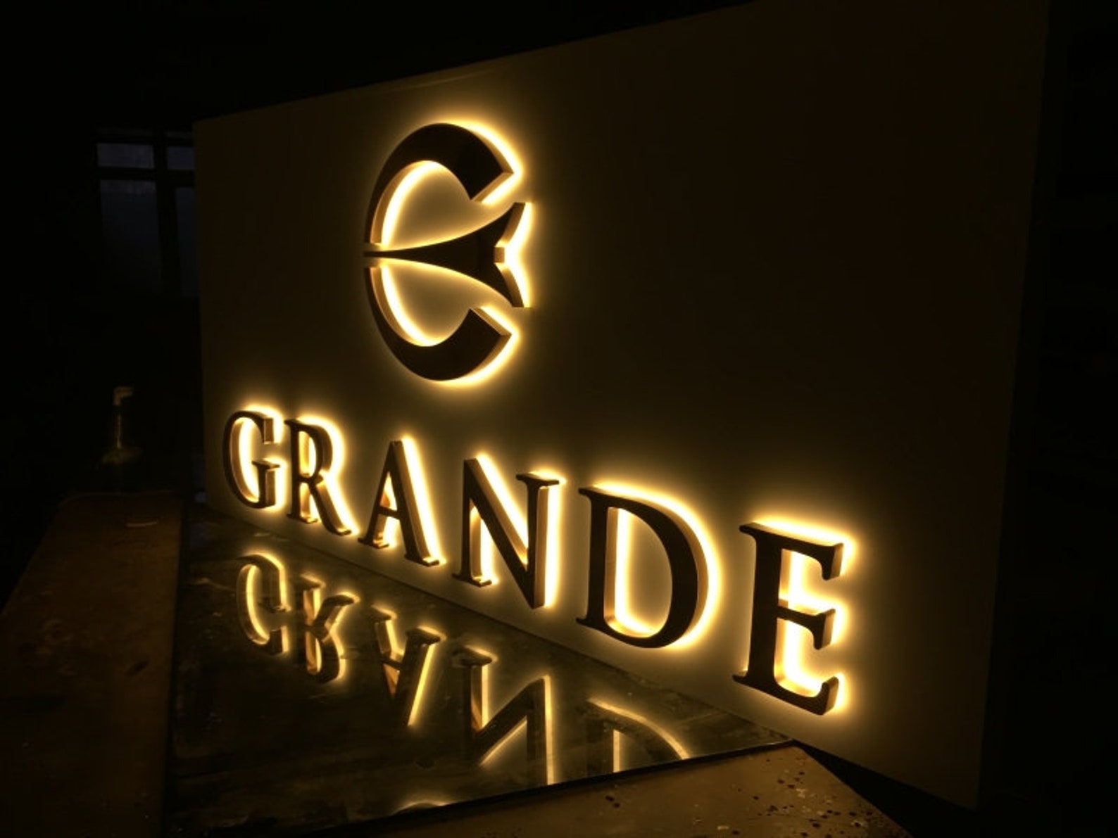 Letrero iluminado personalizado logotipo retroiluminado - Etsy México