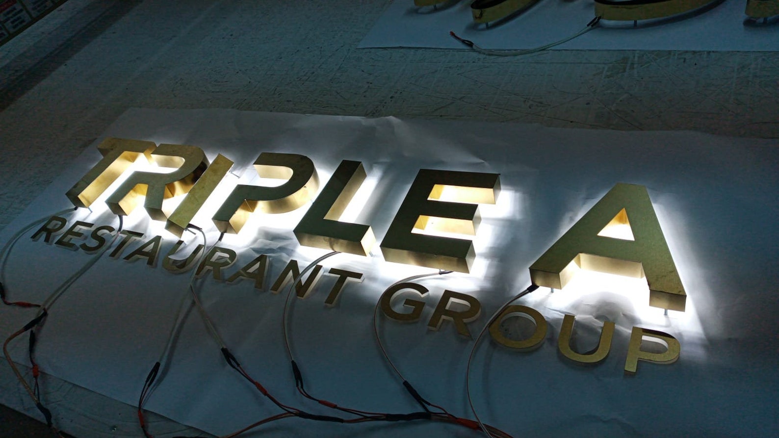 Custom Halo Led Wall Logo Custom Led Sign 3D Design | Etsy