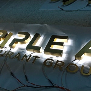 Custom Halo Led Wall Logo, 3D Custom Led Sign, Illuminated Logo Sign ...