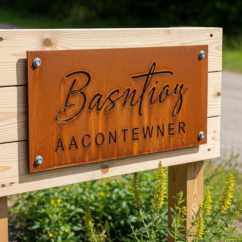Corten Steel Sign Rusty - Etsy
