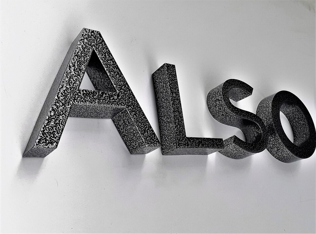 Channel Letter Sign, Aluminum Forged Letter - Custom Laser Cut Logo ...