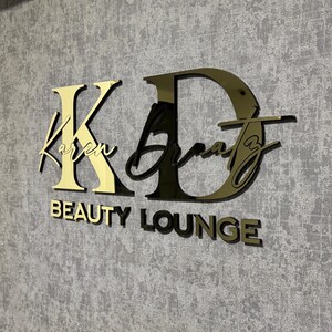 Custom Metal 3D Logo Sign: Laser Cut, Wall Mounted - Etsy