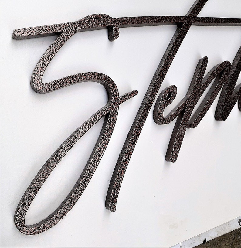 Custom Laser Cut Logo Copper Forged Letter Business Letter | Etsy