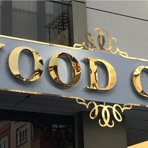 Metal Sign for Wall, Custom Laser Cut Stainless Stell Sign, Logo Sign ...