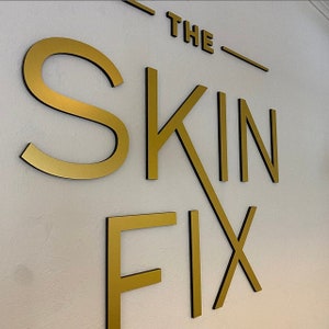 Custom Skin Aesthetics Logo, Real Estate, Business Sign, Lobby 3D Logo ...