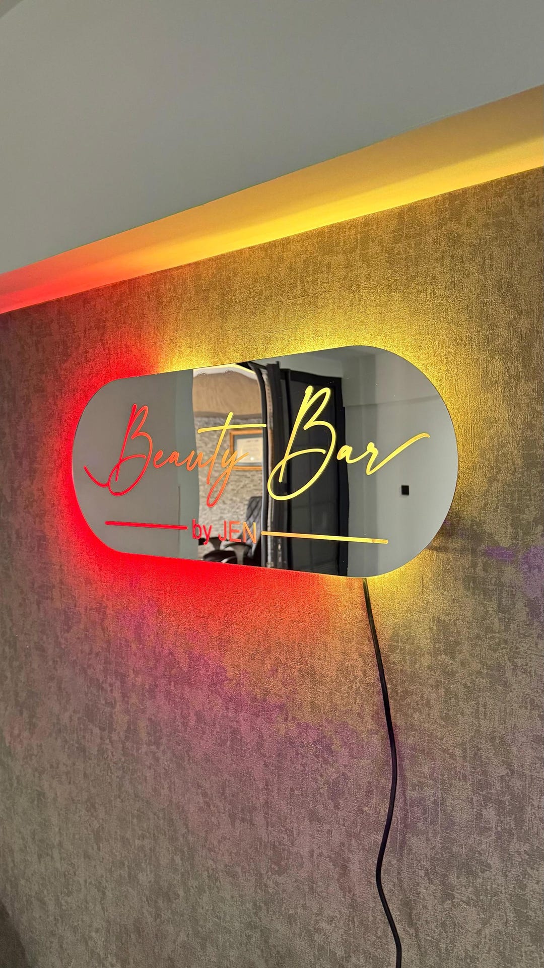 Custom LED Pixel Business Sign: Backlit 3D Logo, RGB Wall Decor - Etsy